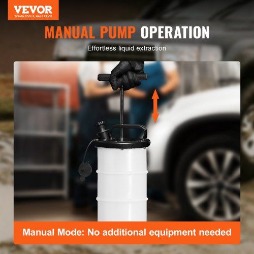 Fluid Extractor, 6.5 Liters Capacity, Manual Hand-Operated Oil Changer ...