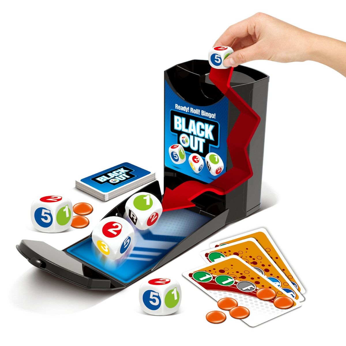 Strategy Bingo Game Dice Slide Blackout Players board game family fun ...