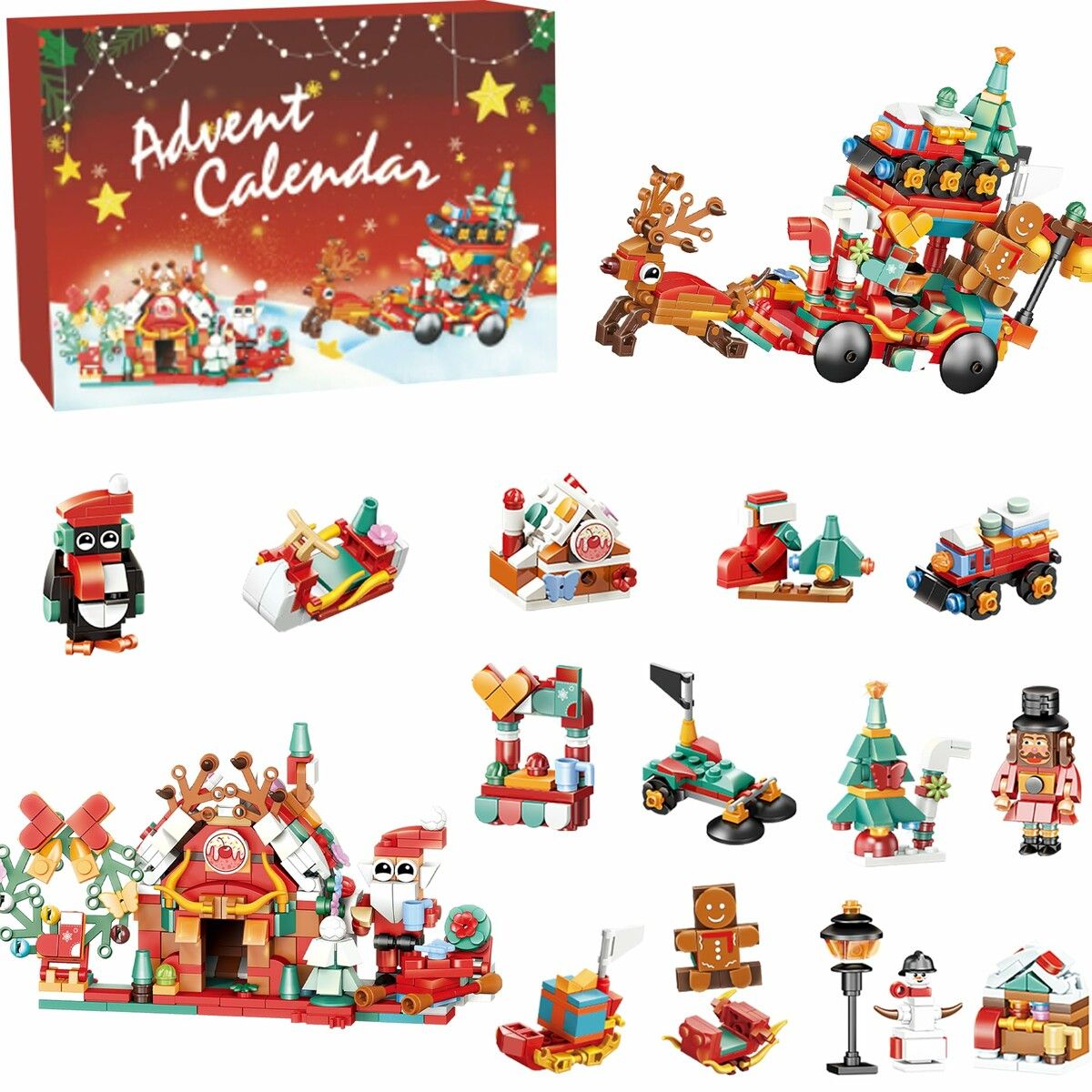 Advent Calendar,24 Boxes of Christmas Countdown Advent Calendars,12 In ...