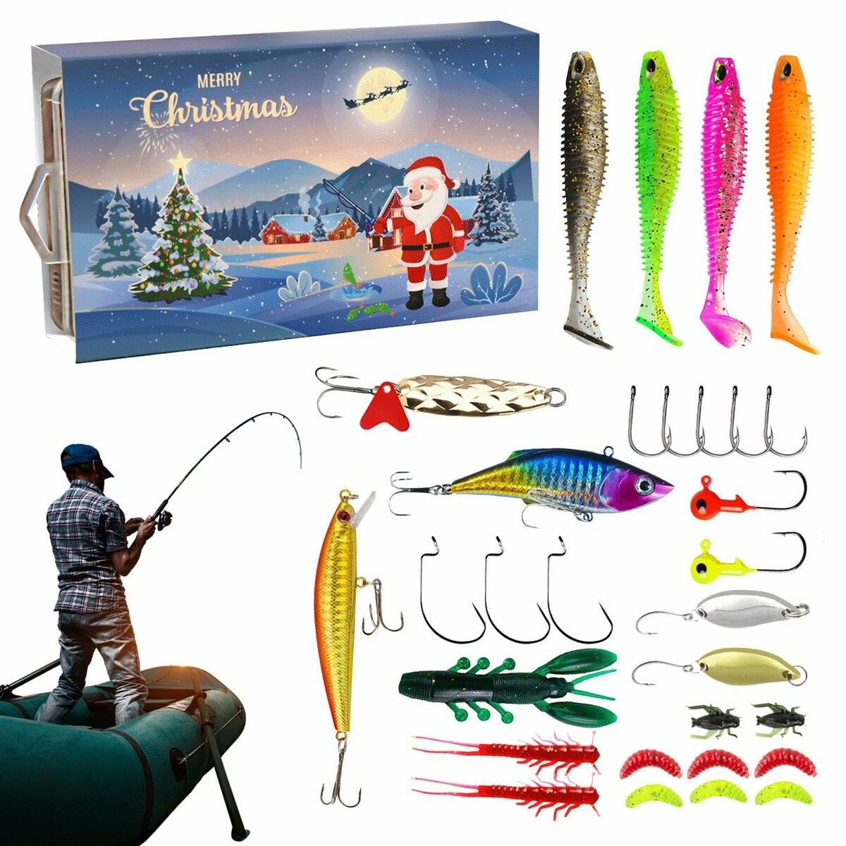 Fishing Advent Calendar,Fishing Tackle Advent Calendar,Fishing Lure ...