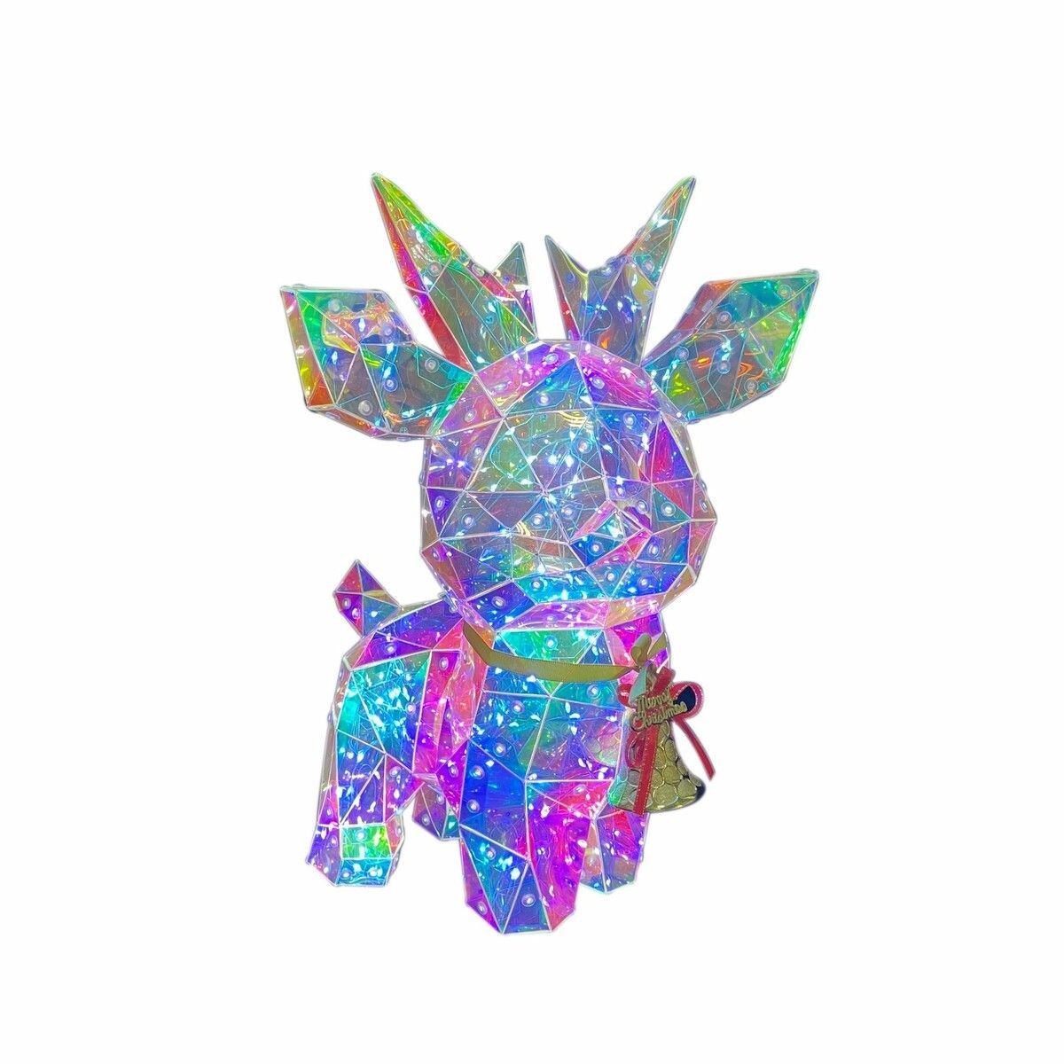 40CM Prismatic Iridescent Reindeer Light Decorations, Prismatic ...