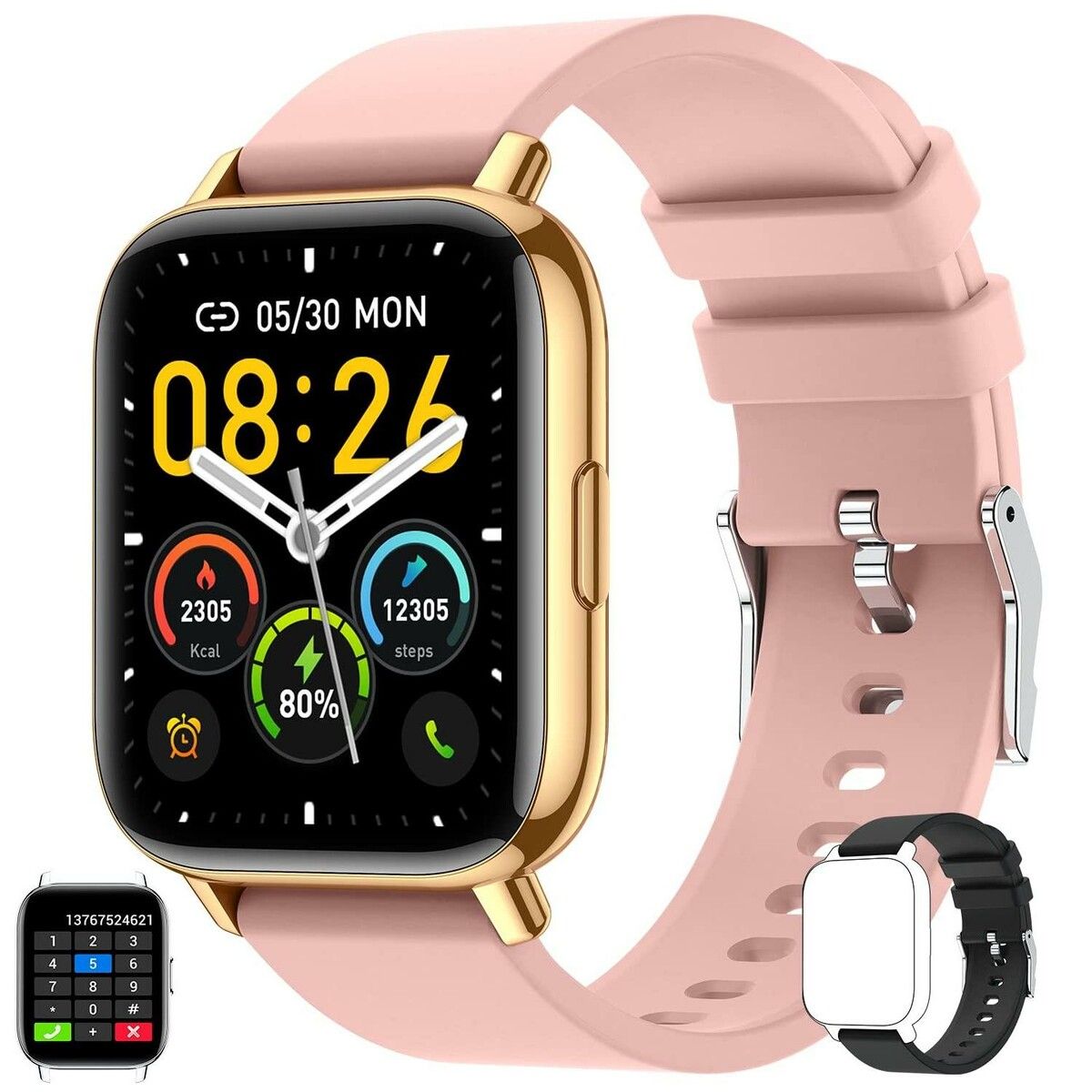 Smart Watch for Android Phones: Waterproof Fitness Tracker Sleep ...