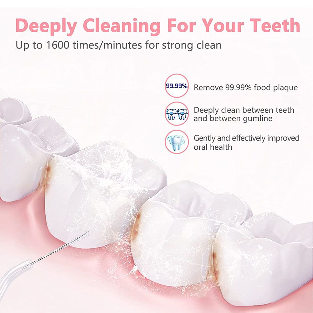 Portable Cordless Mini Water Teeth Cleaner Dental Irrigator for Travel ...