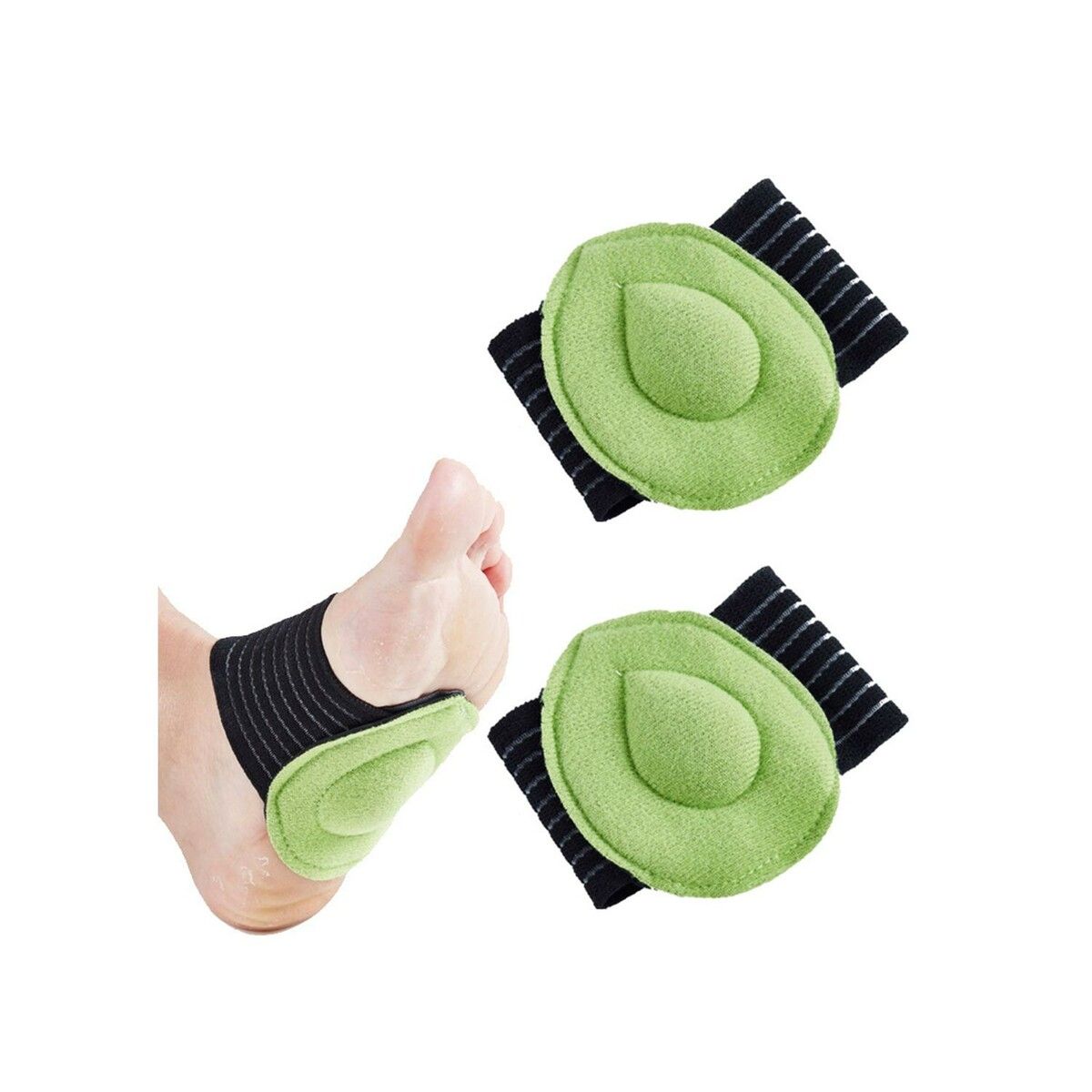 1 Pair Arch Support Sleeves for Plantar Fasciitis and Fallen Arches ...