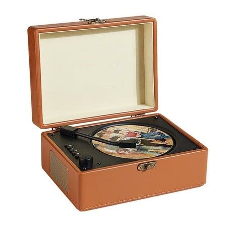 Bluetooth CD Player with Speaker: Portable Retro Suitcase CD Player ...