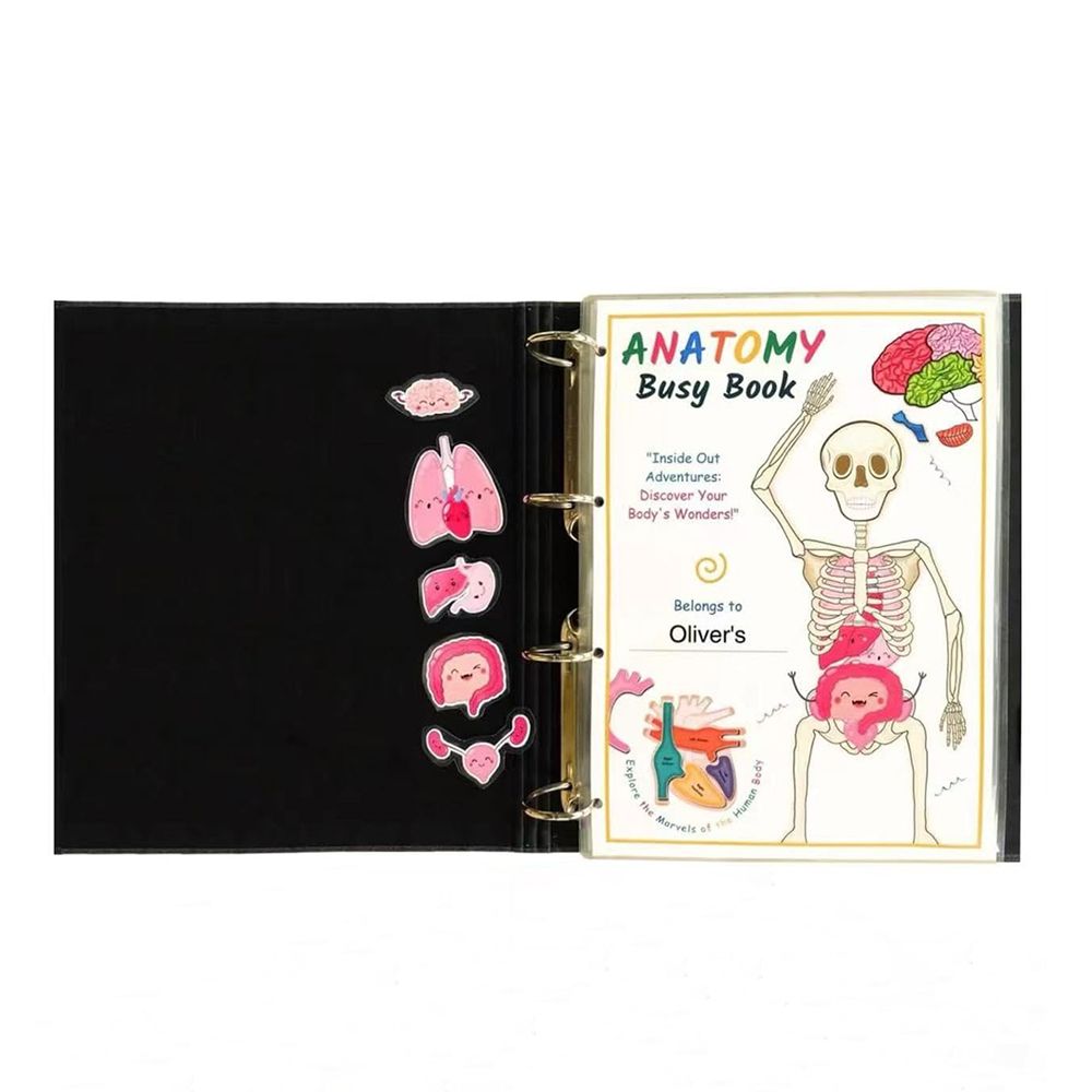 Human Anatomy Busy Book, Preschool Montessori Toys for Kids, Montessori ...