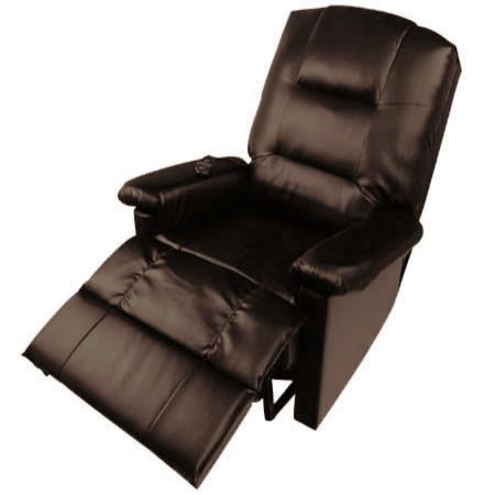 Comfortable PU Leather Massage Lounge Chair Recliner with Remote ...