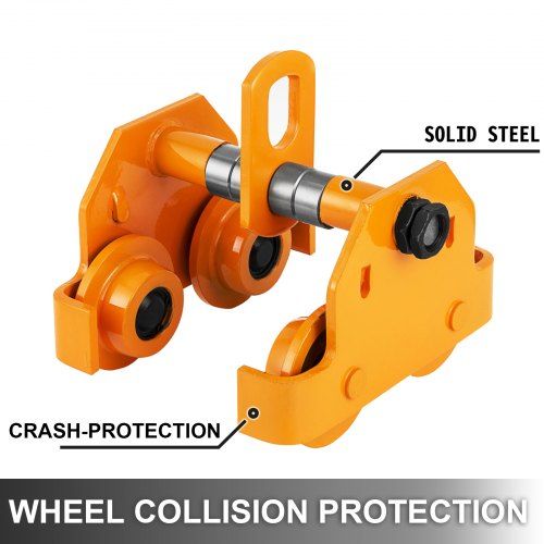 Manual Trolley 2T Capacity Push Beam Trolley 2000KG Push Trolley ...