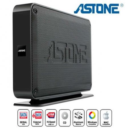 Astone ISO GEAR 481E 3.5" SATA to USB2.0 eSATA External HDD Enclosure