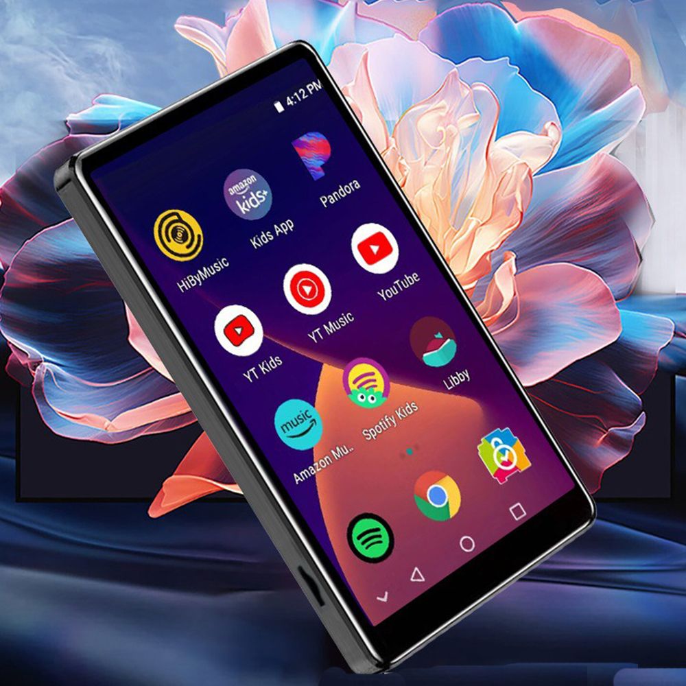 32GB MP3 Player with Bluetooth and WiFi, 4.0 Inch Touch Screen, Android Player with Speaker Mp3 ...