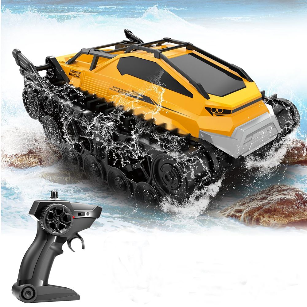 Amphibious Remote Control Car, 2.4Ghz Off Road Remote Control Tank, All ...