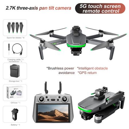 5G GPS Professional Drone 8K HD Aerial Photography 3-Axis Gimbal Load 360 Obstacle Avoidance ...