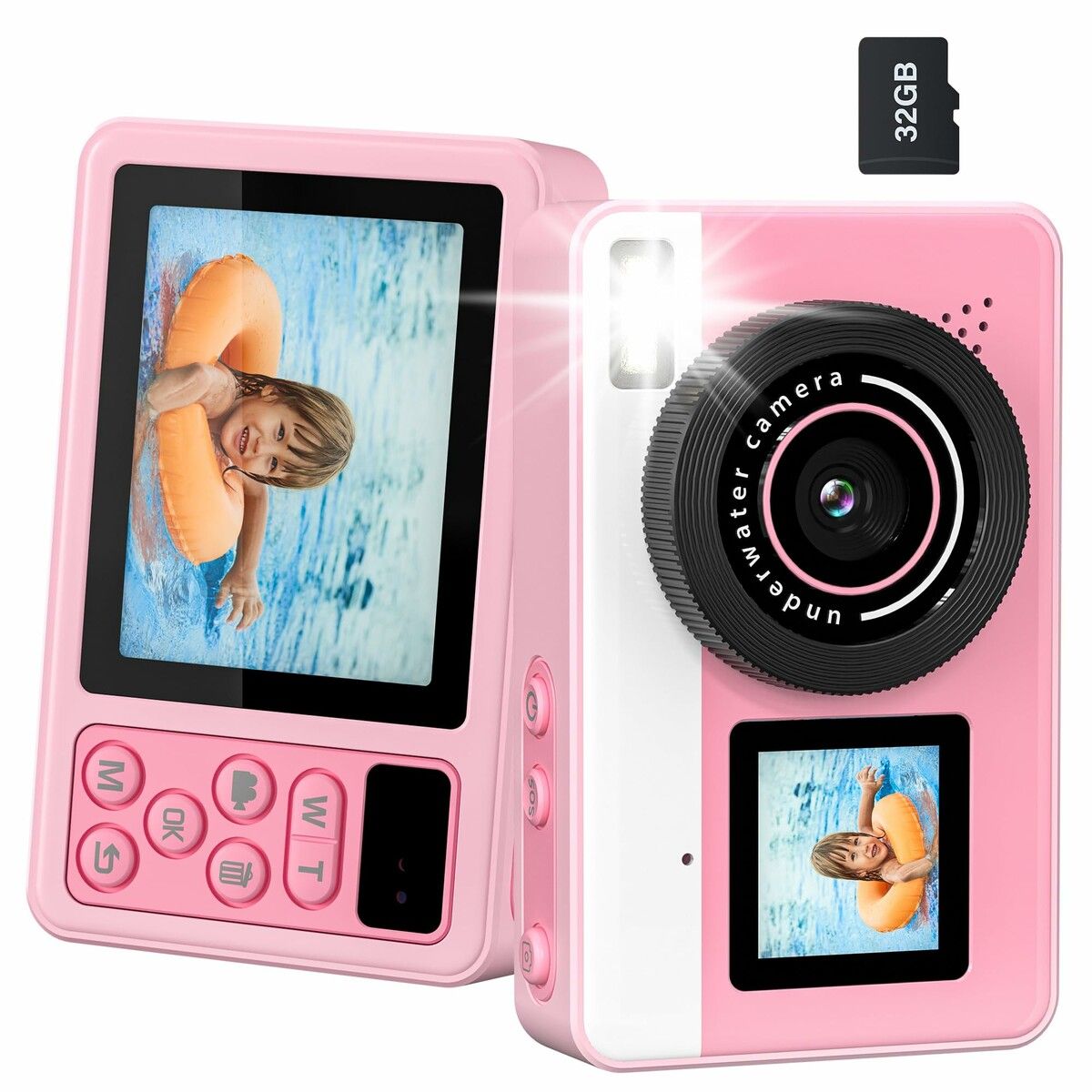4K Digital Camera Waterproof Point Shoot Cameras for Photography 10FT ...