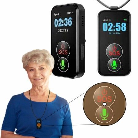 Elderly Cellular Alert Device,Wearable Panic Button Necklace,Alert ...