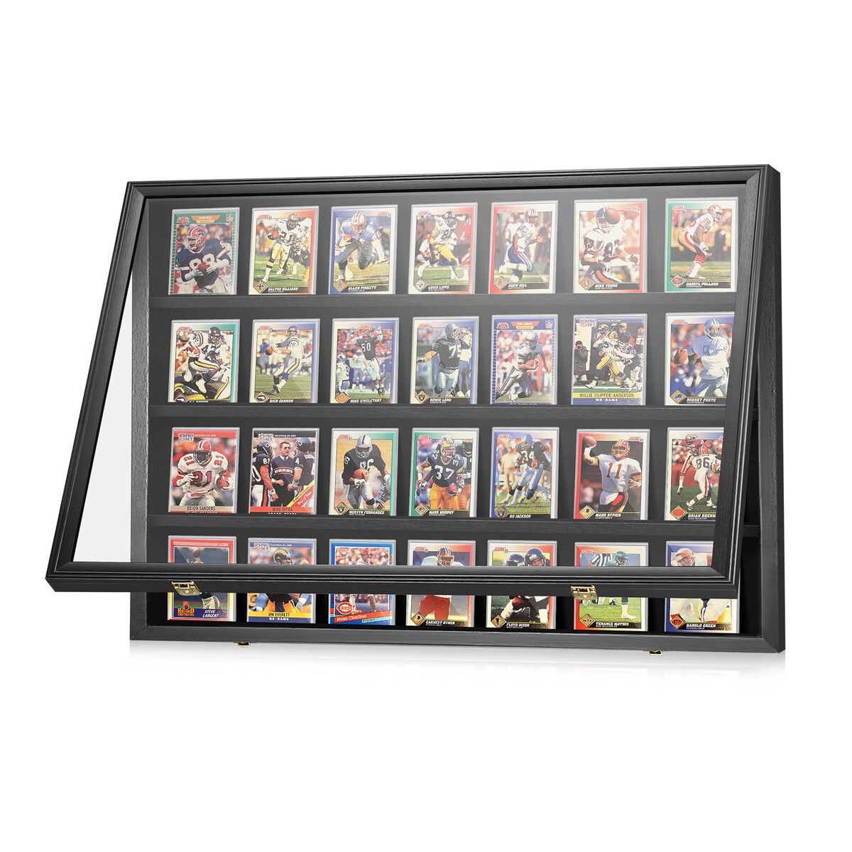 Sports Card Display Case UV Graded Wall Mounted Cabinet NBA Basketball ...