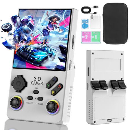 128G 40000 in 1 V40 MAX Handheld Game Console 4.0 inch IPS Screen Mini ...