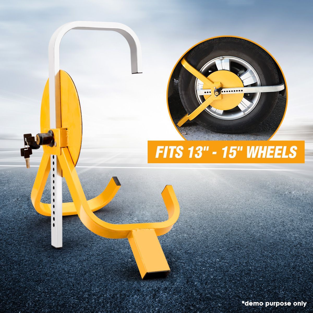 Car Vehicle Wheel Clamp / Wheel Lock with Protective Disc/ For 13-15 ...