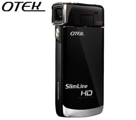 Otek DVV5C0 1080p Full HD SlimLine Digital Video Camcorder - Black