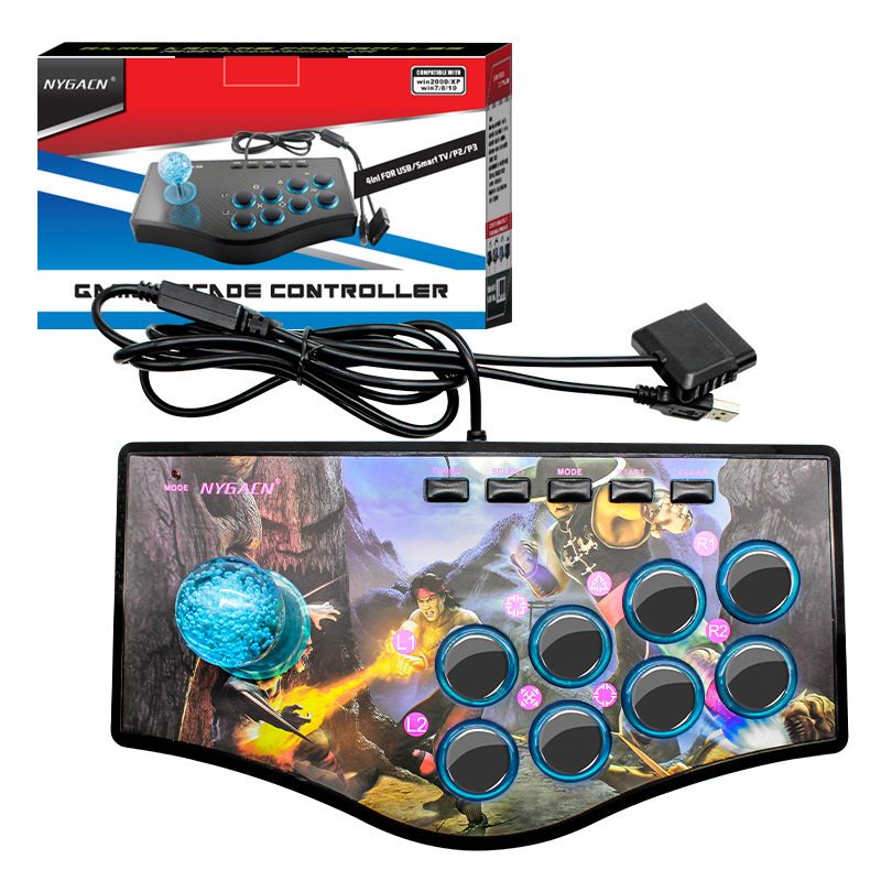 3 in 1 Arcade Fight Stick Fighting Joystick Game Controller for PC, PS3 ...