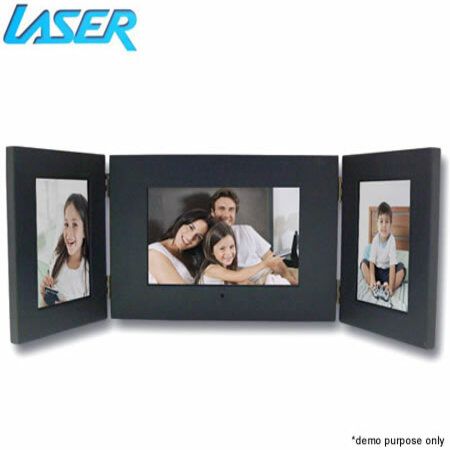 Laser Digital Photo Frame with Multi-Frame Collage