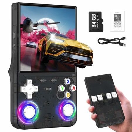 R36 Ultra Retro Handheld Game Console with Open Source Linux System,4.0 ...