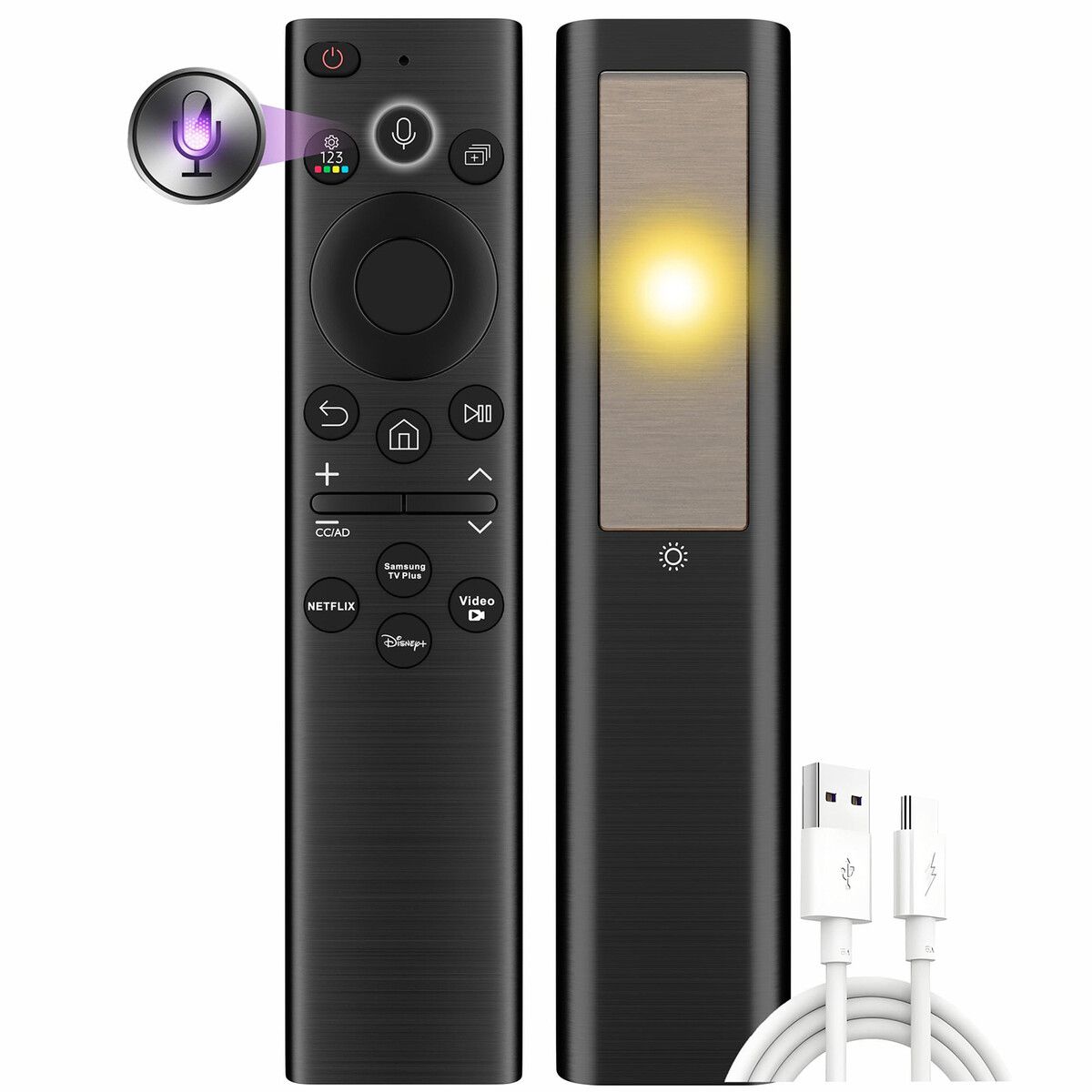Replacement Solar TV Remote Control for Samsung Smart TV (2018-2025 ...