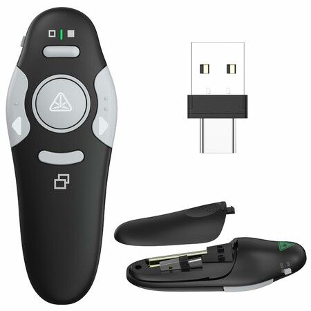 Presentation Clicker Wireless Presenter Remote Clicker for PowerPoint ...