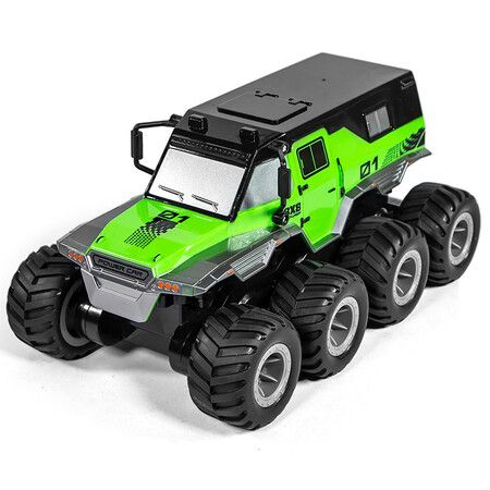Amphibious Remote Control Car 8WD RC Monster Truck, 2.4GHZ Waterproof ...