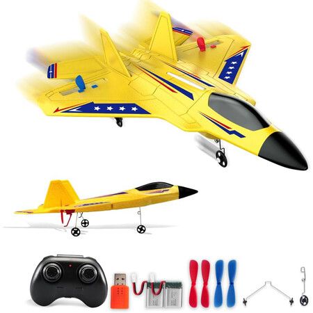 Remote Control Airplane Toys 2.4 GHZ Smart 6-axis Gyro Stabilizer RTF ...