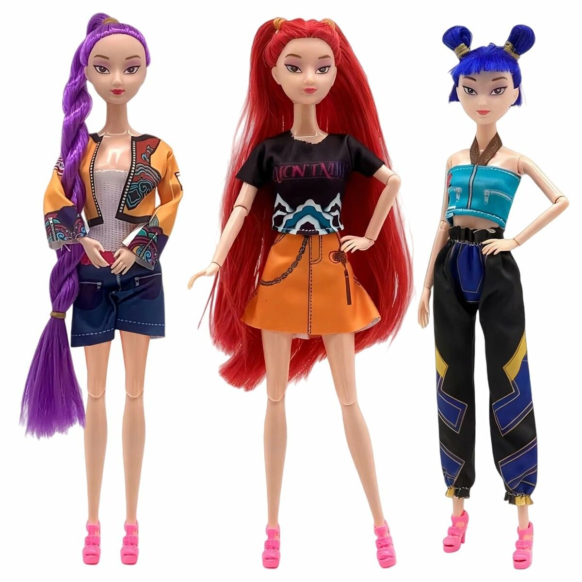 Kpop Demon Doll Set with Trendy Outfits,32cm Doll New Christmas ...
