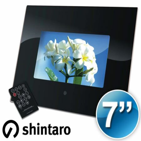 Shintaro 7" Digital Photo Frame - Black