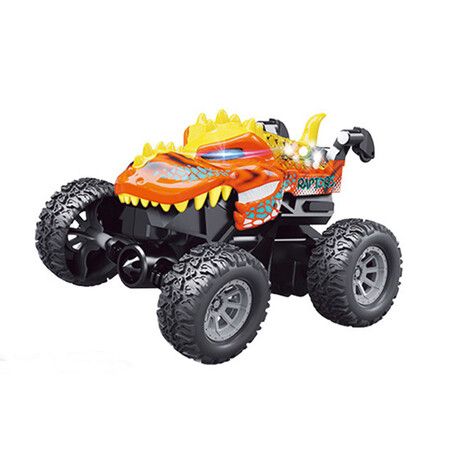Remote Control Dino Stunt Car with LED Light, 2.4GHz RC Monster Truck ...
