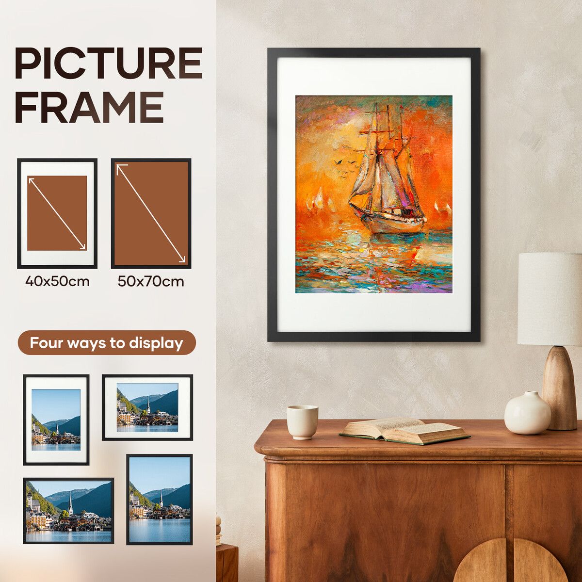 Art Picture Framing Wall Gallery Craft Poster Certificate Display Black ...