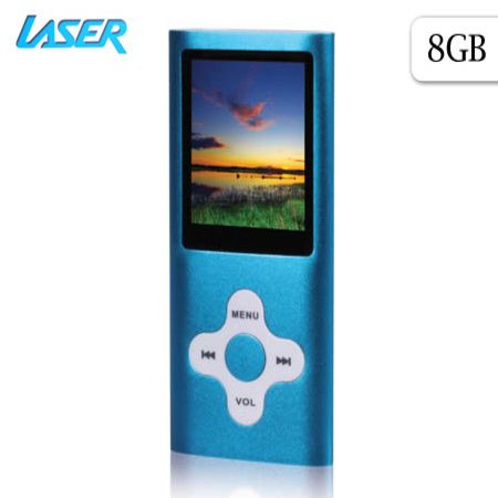 Laser C50 8GB MP3 Multimedia Player 2" TFT LCD with Camera - Blue