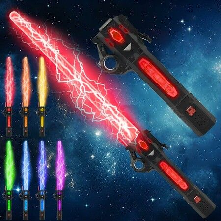 Light Up Sword, Flashing Dueling Sabers for Kids with FX Sound ...