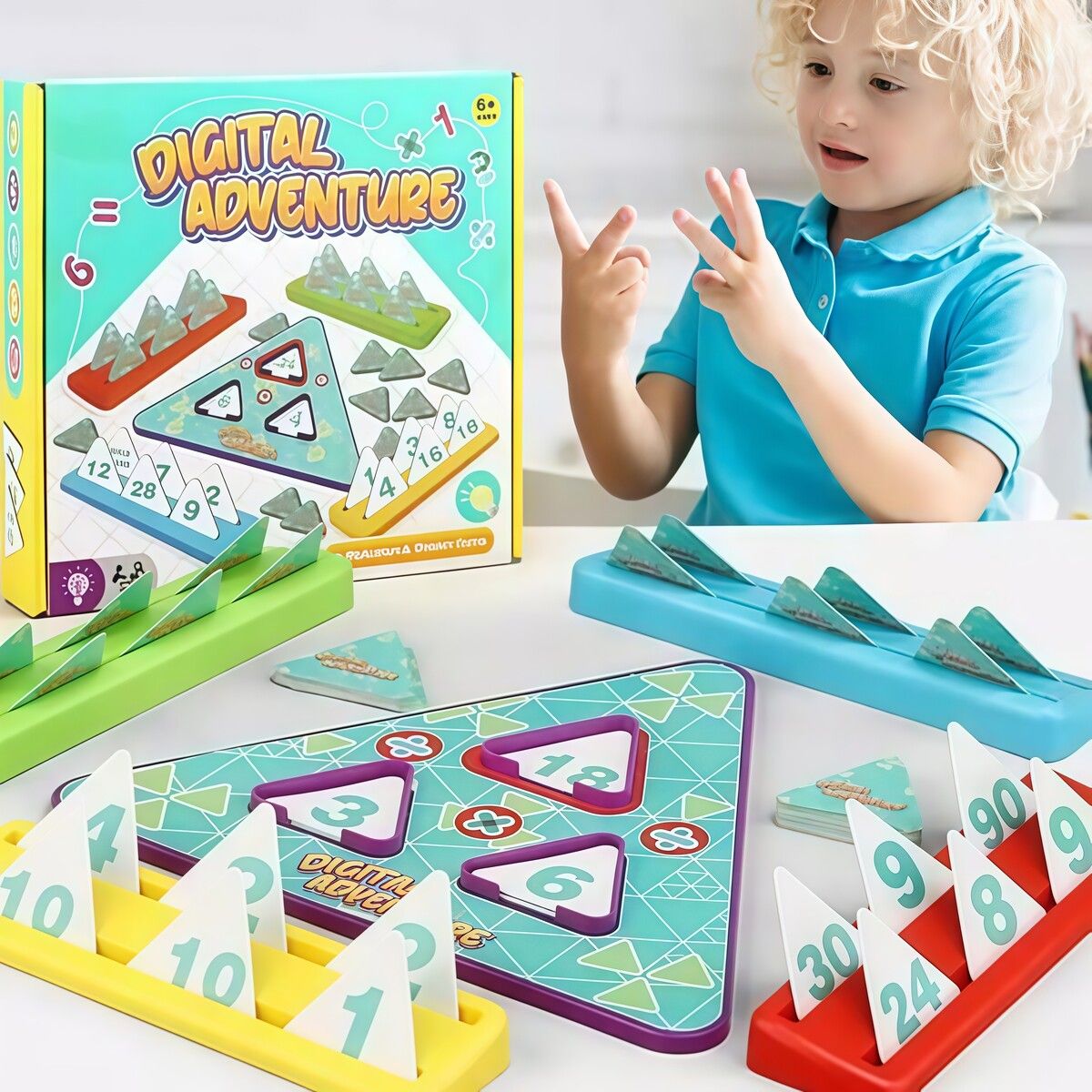 Multiplication Board Game, Math Multiplication Board Game Card Game Set ...