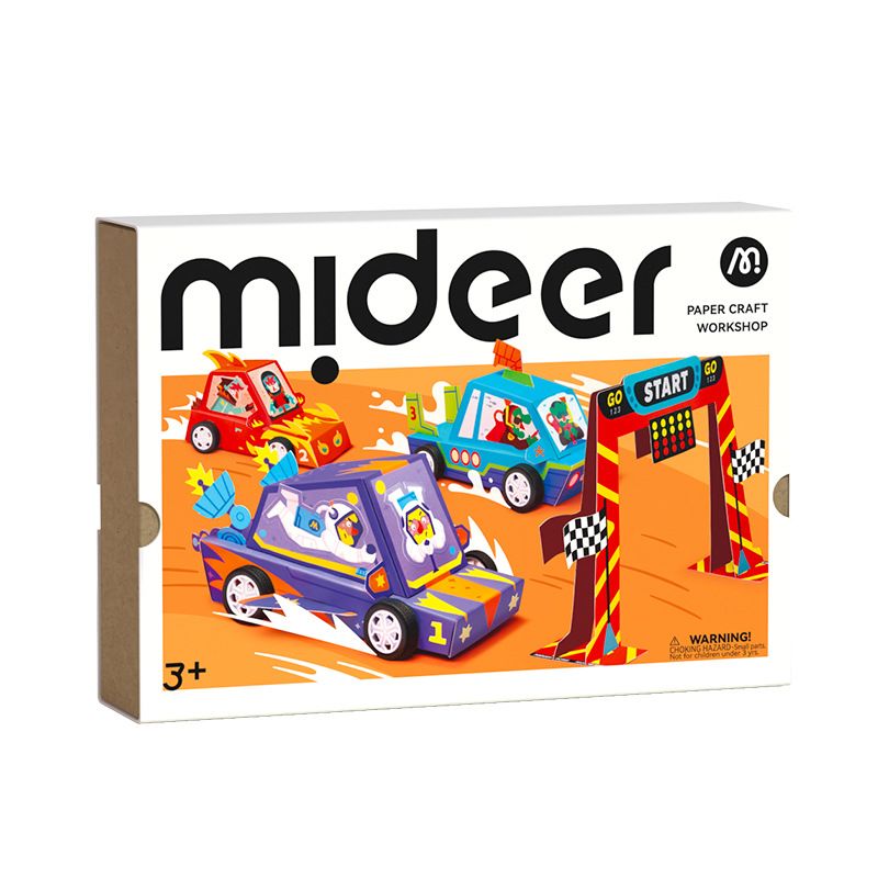 Racing Paper Cars 3D Stereoscopic Educational Toy Build Early ...