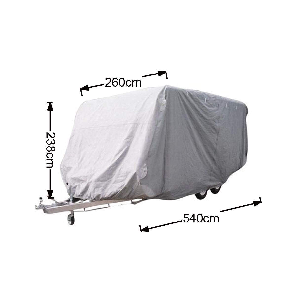 Caravan Cover All-Weather Waterproof Resistant - 4.8M to 5.4M (16ft ...