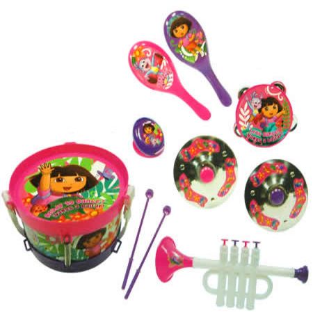 Dora The Explorer 6 Instrument My Musical Band Set Kids Toy Music ...