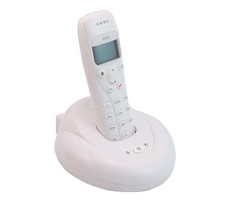USB Wireless Cordless Skype VoIP Phone W/ LCD Screen and Speaker Phone ...