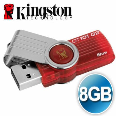 FREE SHIPPING! Kingston 8GB DataTraveler 101 G2 USB High-Speed Flash Drive
