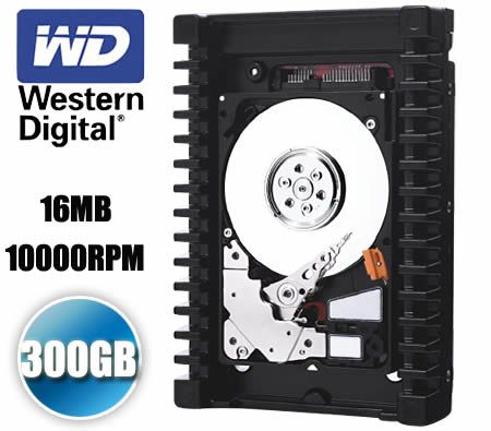 Western Digital 3.5" 300GB 16MB 10000 RPM SATA 2 3Gb/s WD VelociRaptor ...