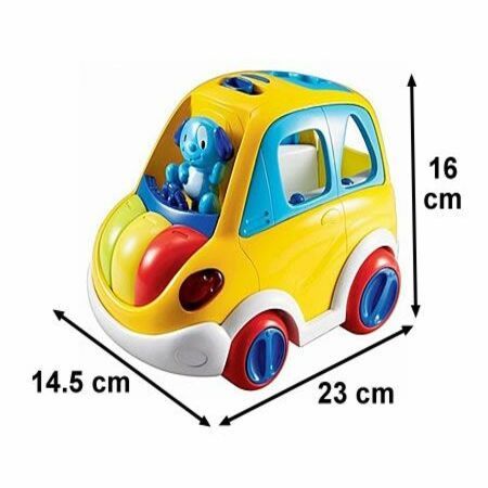 VTech Shape Sorting Sort and Learn Pull-Along Car with Music and Lights ...