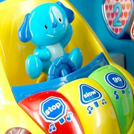 VTech Shape Sorting Sort and Learn Pull-Along Car with Music and Lights ...