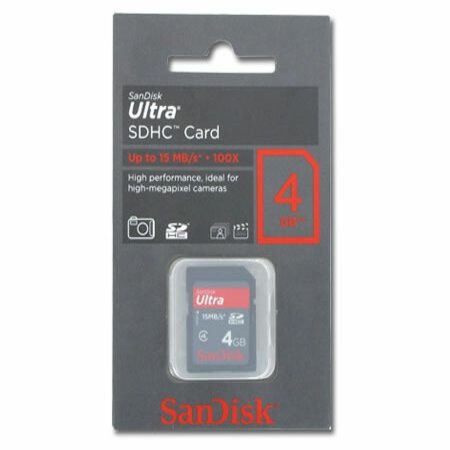FREE SHIPPING! SanDisk 4GB Ultra SDHC Secure Digital SD Card 4G 4 GB ...
