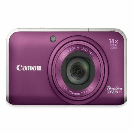 Canon Powershot SX210 IS Digital Camera Purple