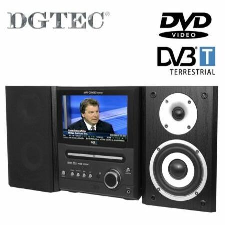 DGTec Mini Combo Digital Television TV FM Radio USB DVD Player