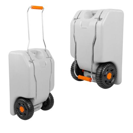 25L Portable Wheel Water Tank - Grey | Crazy Sales