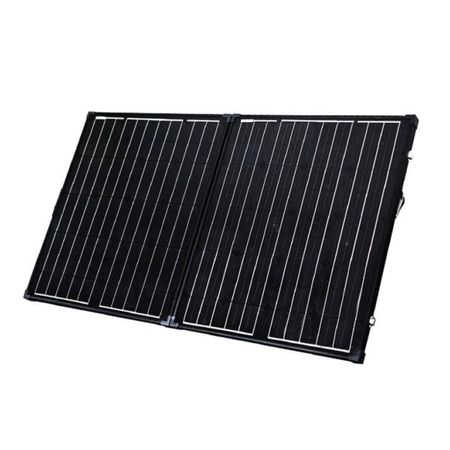 Megavolt 12V 180W Folding Solar Panel Kit Black Silicon Mono MPPT Power ...