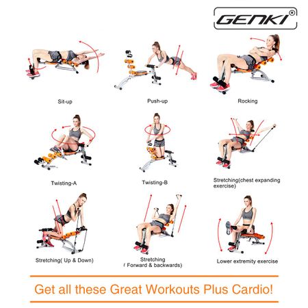 21 IN 1 Smart Body Exercise System Home Fitness Multi -Gym Trainer ...